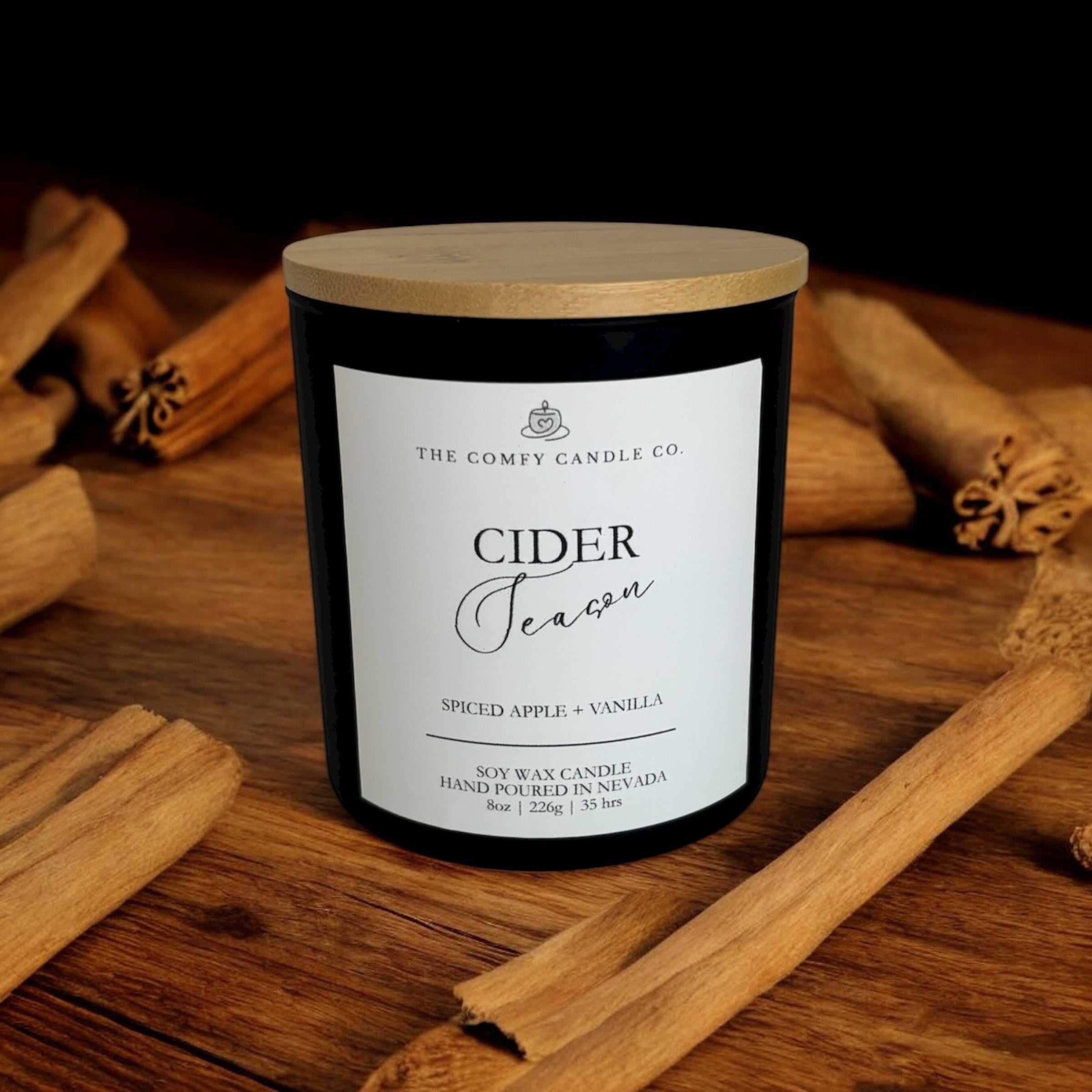 CIDER SEASON 8 OZ. CANDLE – The Comfy Candle Company